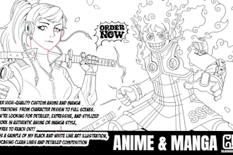 Anime Illustrator - custom character art | Fiverr Pro