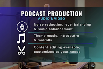 Podcast Editor - audio clean-up | Fiverr Pro