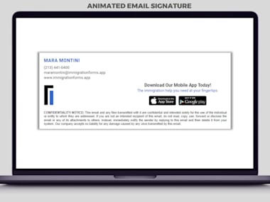 Design static and animated attractive email signature gif by Astopari03 ...