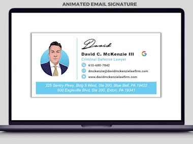 Design static and animated attractive email signature gif by Astopari03 ...