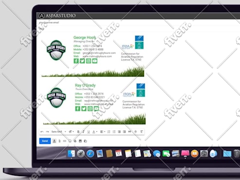 Design static and animated attractive email signature gif by Astopari03
