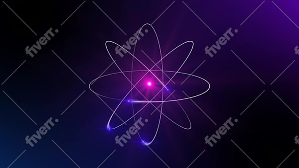 Make this simple and professional atom logo reveal by Rukshan