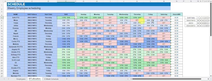 How To Create Automatic Shift Schedule In Excel - Infoupdate.org