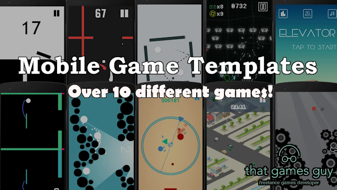 Sell 14 mobile game templates by Thatgamesguy