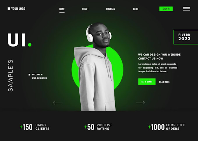 Design unique website ui design by Thomasjhon10 | Fiverr