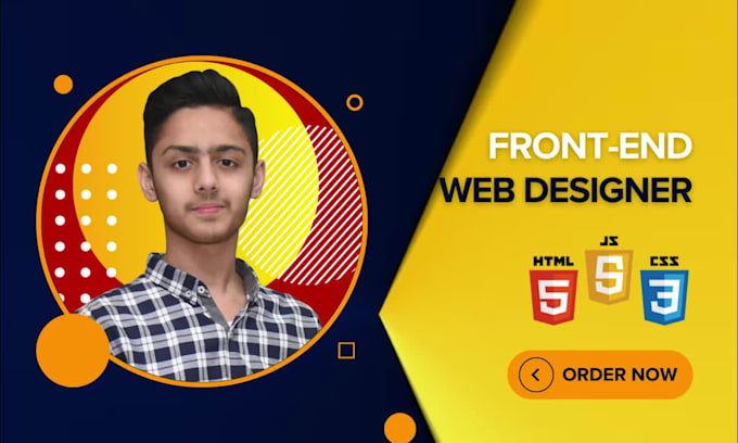 Be your front end web designer in html css javascript by Farooq200 | Fiverr