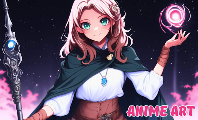 Draw anime dnd character, original character, fan art, anime portrait ...