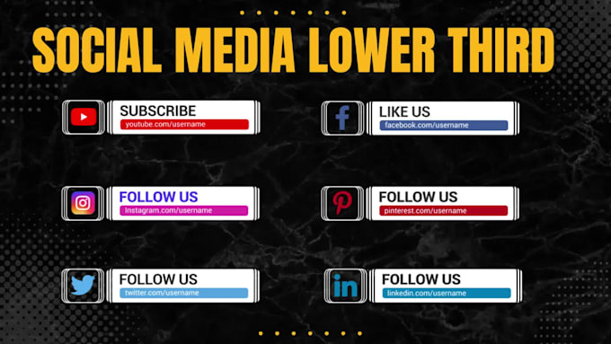 Create social media lower third animation by Salman8320 | Fiverr