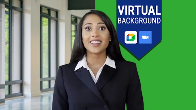 Design stunning custom zoom google meet virtual background in 6 hours ...