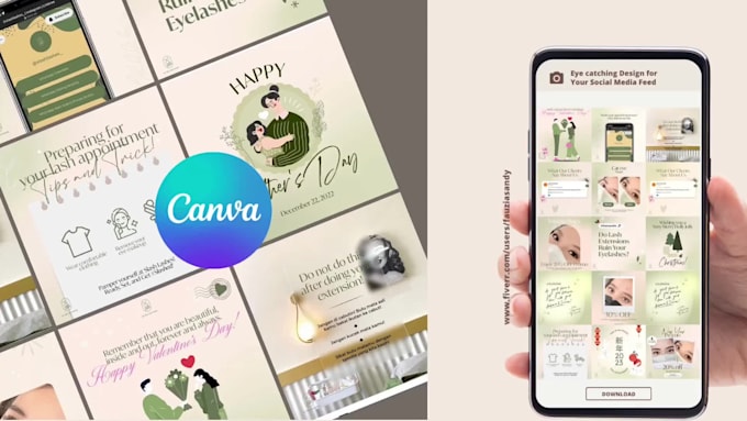 Make an editable and eye catching canva templates by Fauziasandy | Fiverr
