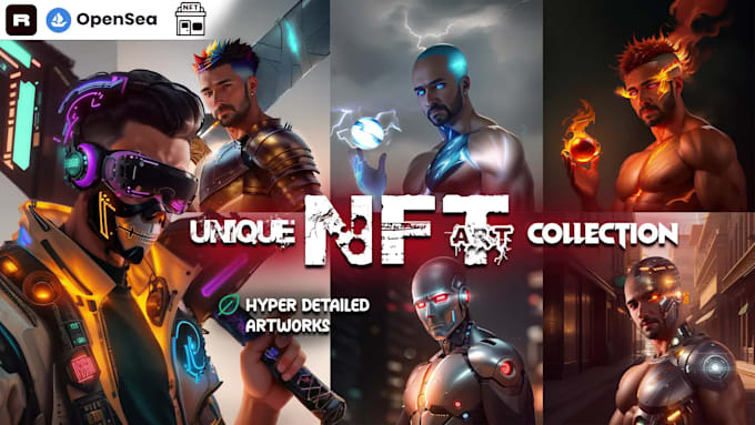 Create unique nft art and generate collection with metadata by Nftking84 | Fiverr