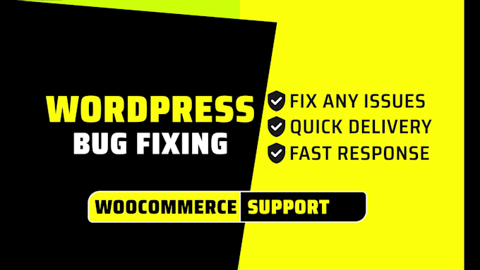 Fix wordpress problems, elementor issues, woocommerce bugs by Shaanr0y | Fiverr