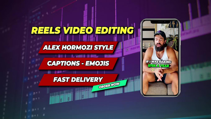 Edit alex hormozi style for reels, tiktok with captions by Areusfx | Fiverr