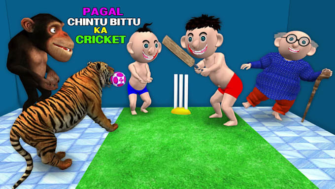 Create hindi comedy video like chintu pagal beta cs bisht vines with 3d by Promotemedia | Fiverr