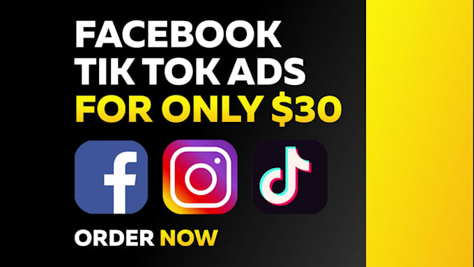 Setup facebook, instagram and tik tok ads by Sheihman_nikita | Fiverr