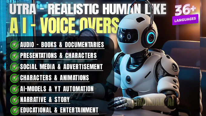Do ultra realistic human like text to speech ai voice over using elevenlabs by Sikandar_ai | Fiverr