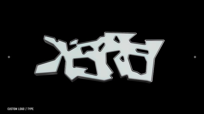 Design custom 3d chrome typography by Remeko | Fiverr