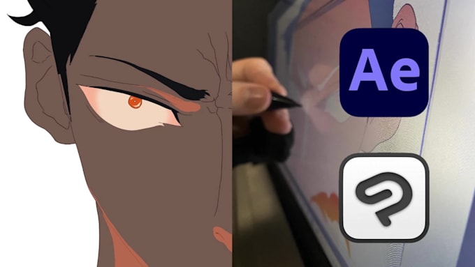 Create custom 2d traditional hand drawn cartoon anime style video ...