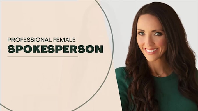 Be your professional female spokesperson by Imcrystaljordan | Fiverr