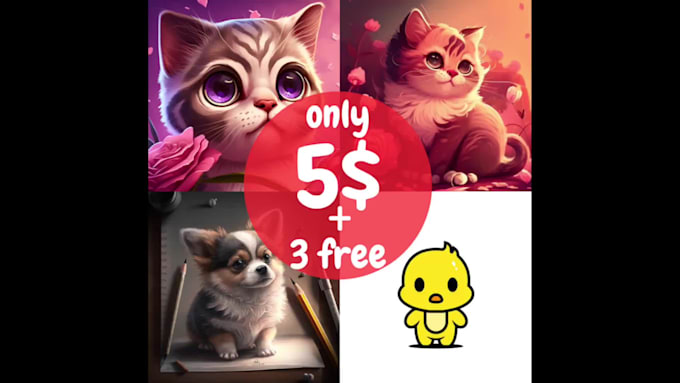 Draw cute cartoon characters, animal in less than 10 hours by ...