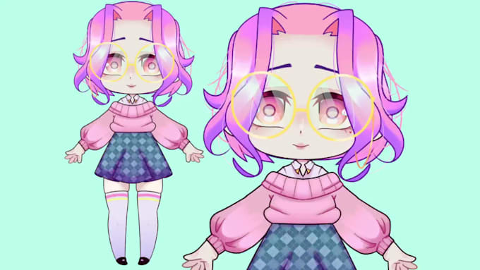 Rig and animate your 2d character with live2d by Colorfounddraw | Fiverr