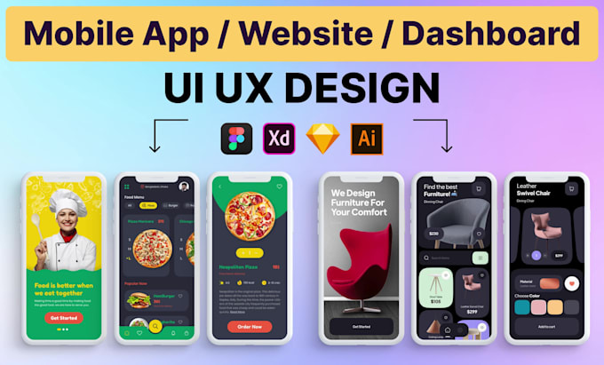 Create ux ui design for mobile and web in figma by Saeid_designer | Fiverr