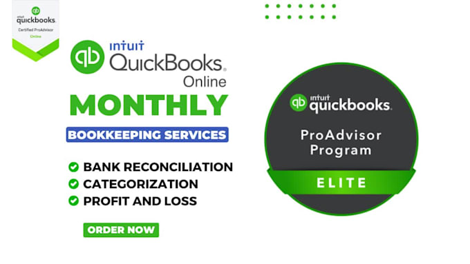 Do monthly bookkeeping and reconciliation in quickbooks online by Muhammadkhan244 | Fiverr