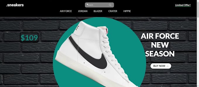 Create Html Css Javascript Sneaker Store By Saadshafiqu Fiverr 