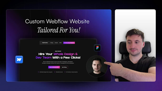 Create a webflow design and develop your webflow website by Ydrawing ...
