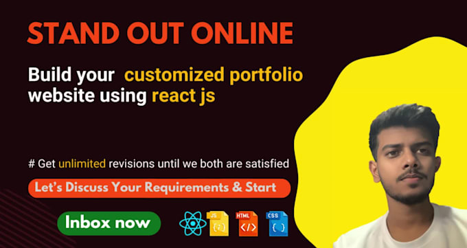 Build an attractive custom portfolio website with react js by ...