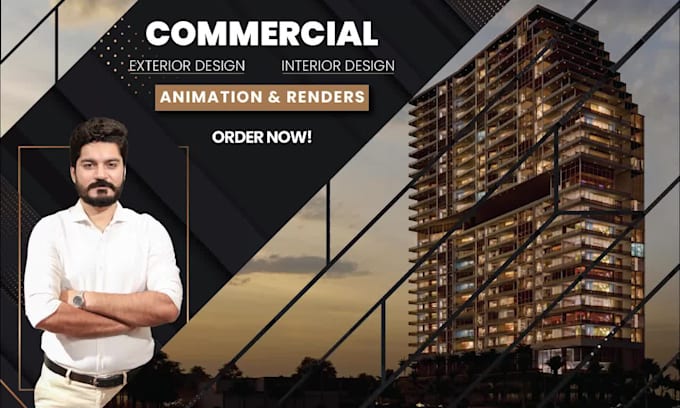 3d model and render your commercial real estate concept by Hamzayaqoob ...