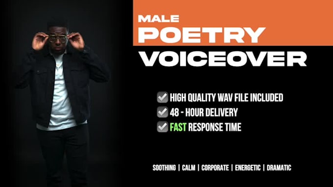 Record an expressive male voiceover for your written poem by Torrance22 ...