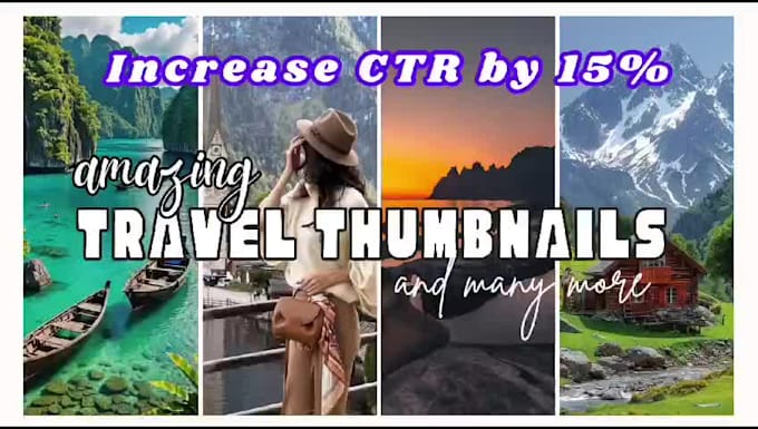 Design amazing travel vlog thumbnails by Prachid_10 | Fiverr