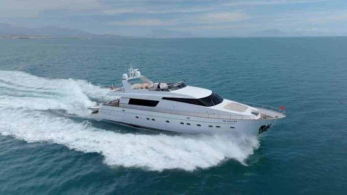 Modèle de bateau 3d conception de yacht 3d animation de ponton ...