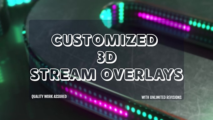 Create 3d streaming overlay package by Himanshurara | Fiverr