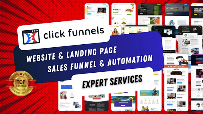 Build your clickfunnels sales funnel, website and landing page design by Funnelhubs | Fiverr