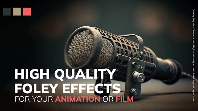 Create next level foley effects by Sharvarian | Fiverr