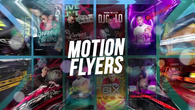 Design motion graphics party flyer posters animate by Janchikmotion ...