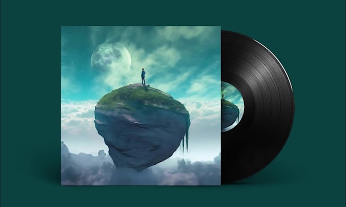 Create a professional album cover art and animation version by ...