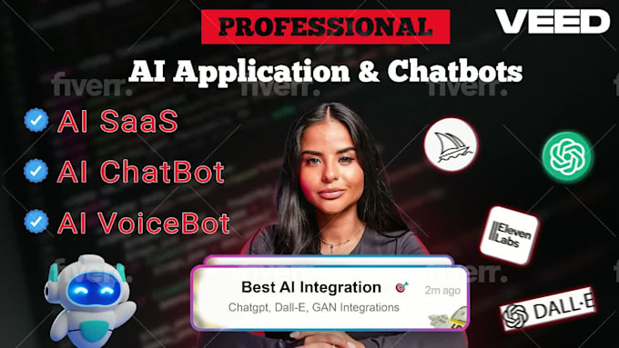 Create chat gpt app , ai saas and chatbot using gpt 4 by Vegalmedia | Fiverr
