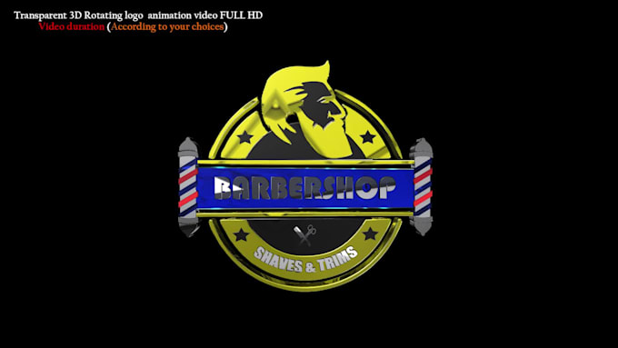 Create perfect 3d rotating logo animation video or 3d gif spin loop by ...