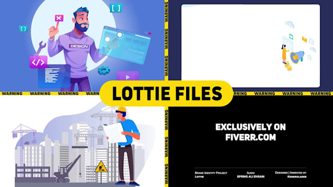 Create json lottie animation for your web or app by Kenbroladeb | Fiverr