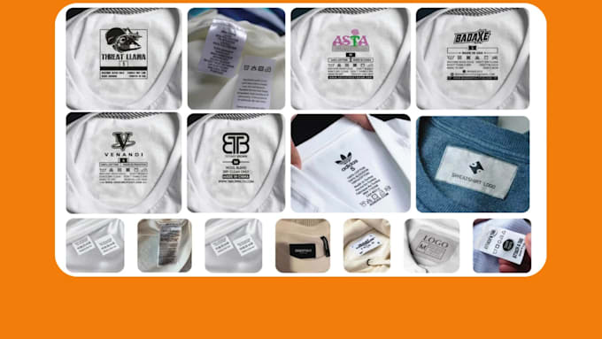Design clothing label care label neck label in 1 hour by Imran1tal | Fiverr
