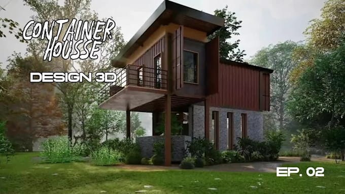 Design small homes, cafe and homestays with containers by Khangarch_xlg ...