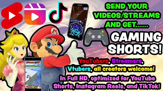 Edit your gaming content for youtube shorts or tiktok by Firebro999 ...