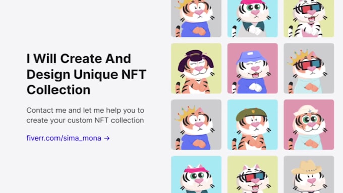 Design your custom 2d nft collection as erc721 by Sima_mona | Fiverr