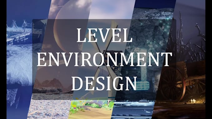 Design 3d environment game art level design game maps for your game or ...