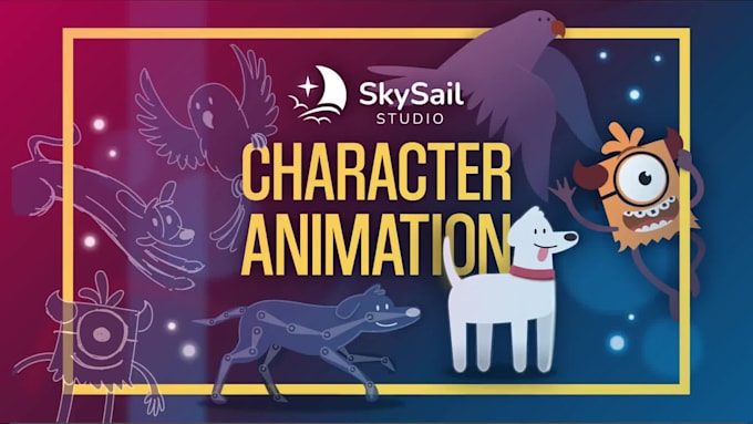 Create a professional 2d character animation by Skysailstudio | Fiverr