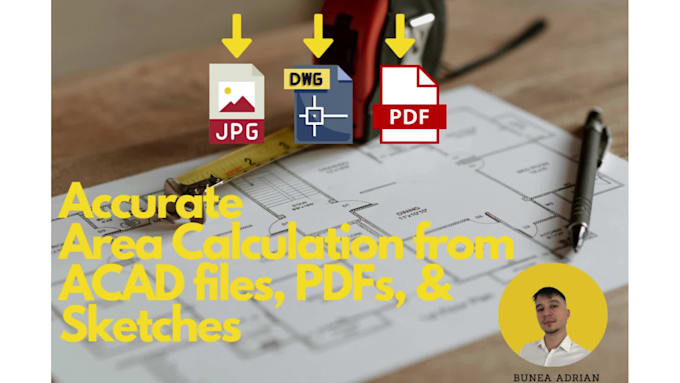 Calculate square area from pdf, dwg and blueprint plan by Adi_bunea ...
