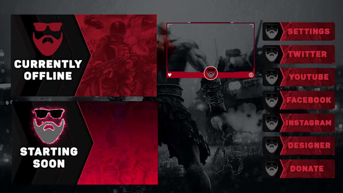 Create your stream overlay for twitch, mixer, youtube, facebook by ...